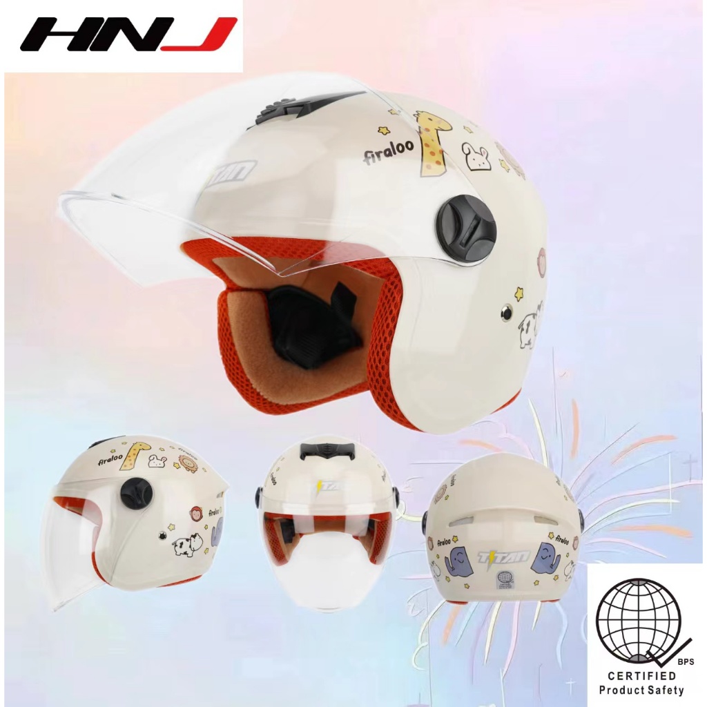 HNJ TITAN 601 Children's half Face Helmet Motorcycle Helmet For Kids 2 ...