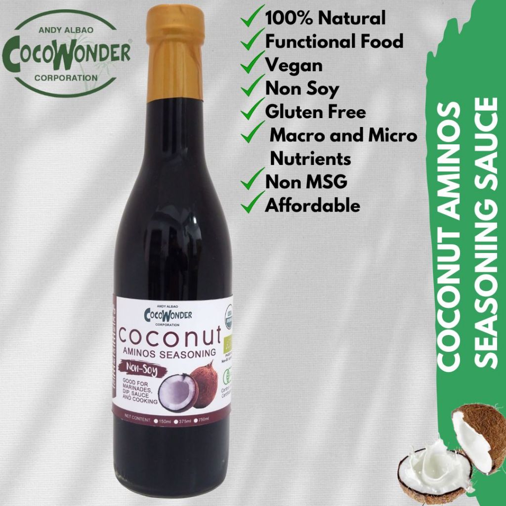 375ml CocoWonder, COCONUT AMINOS SEASONING SAUCE | Shopee Philippines