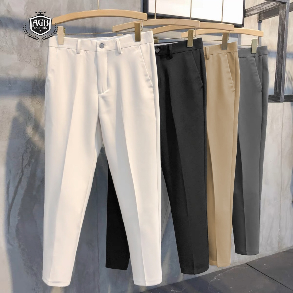 Summer Korean Style Plain Pants Trouser Pants Above Ankle Trouser High ...