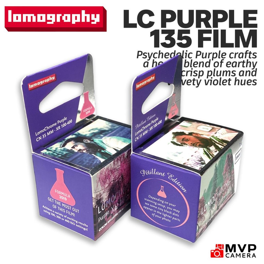 LOMOGRAPHY Lomochrome Purple Color Negative Film 135 35mm ISO 100-400 ...