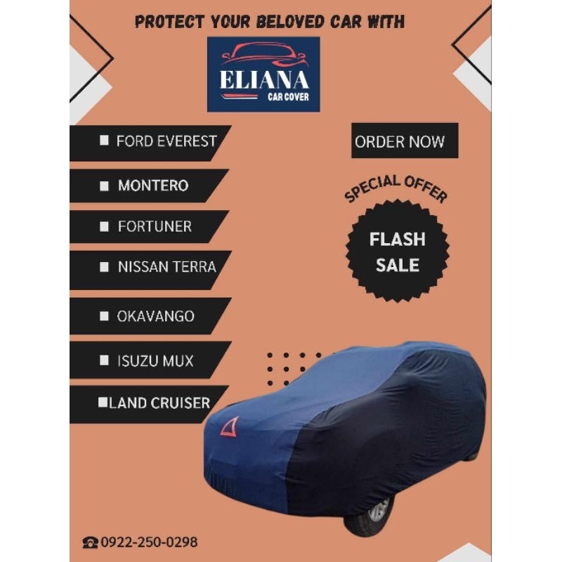 CAR COVER FOR: Montero, Fortuner, MUX, Ford Everest, Tamaraw, Okavango ...