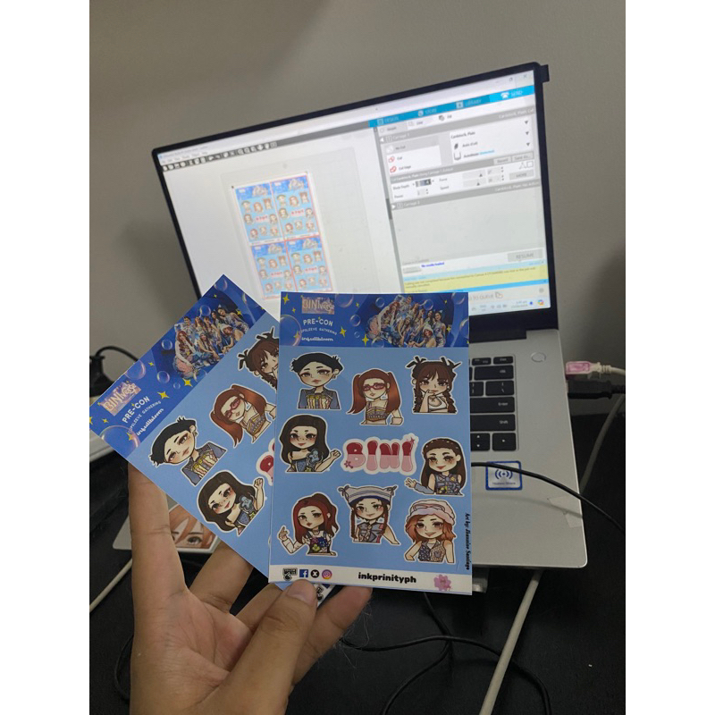 BINI Sticker sheet (Kiss cut) | Shopee Philippines
