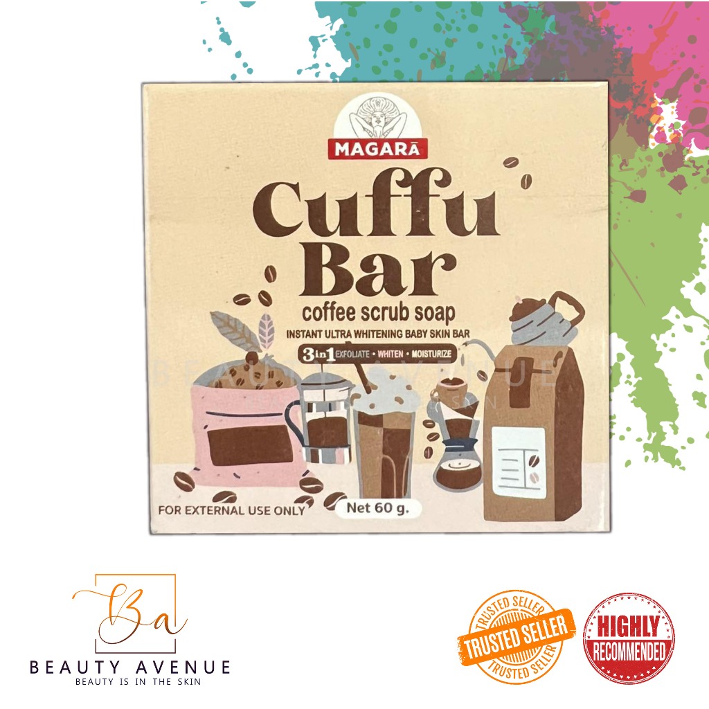 Magara Skin Cuffu Bar Coffee Scrub Soap 60g X 1 (With Freebies ...