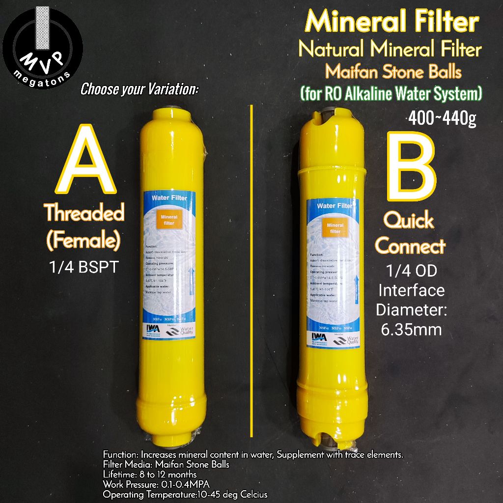 Mineral Filter Cartridge for RO System and Water Purifiers - Threaded ...
