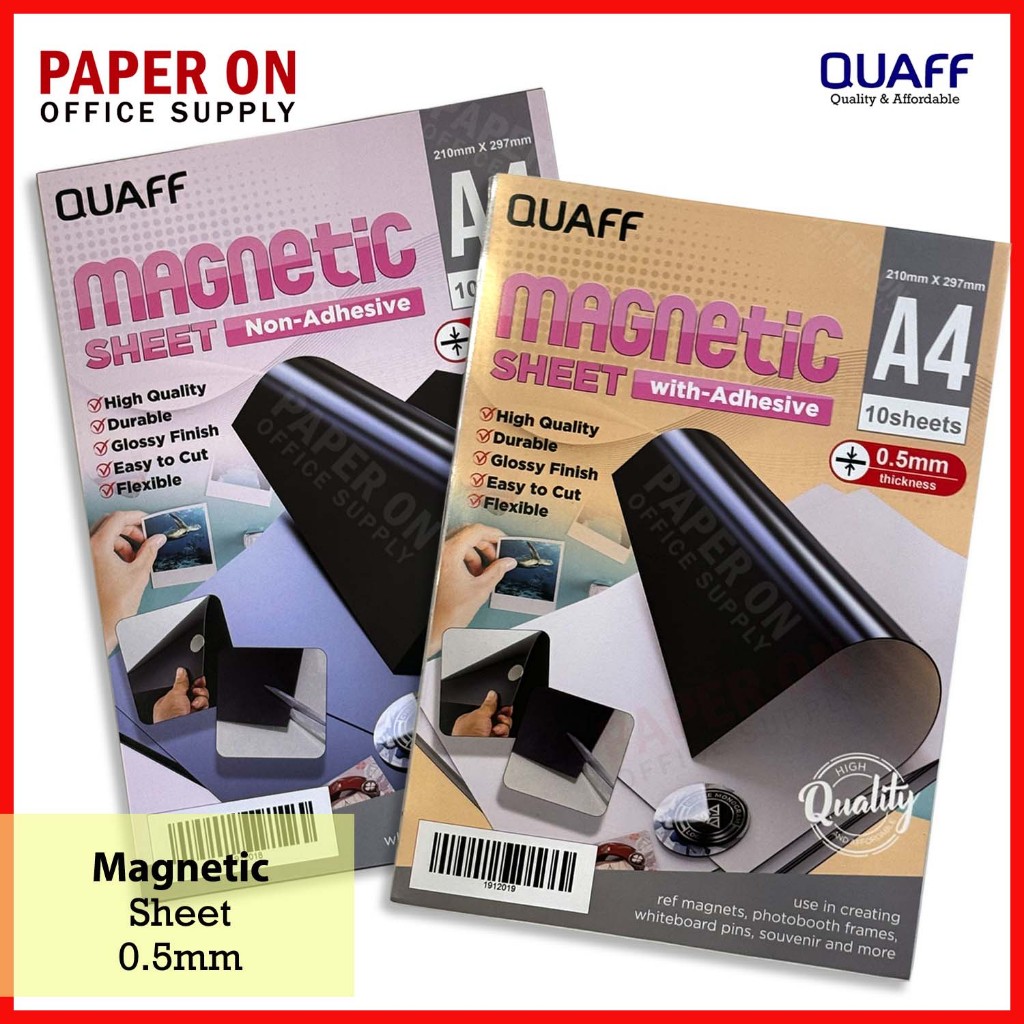 QUAFF A4 Magnetic Sheet O.5mm Thickness 10 pieces | Shopee Philippines