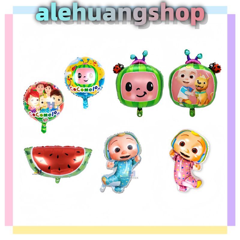 Cocomelon Watermelon Shape Mylar Foil Balloon Decoration Birthday ...