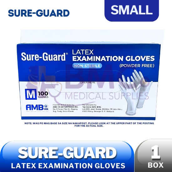 Latex Disposable Examination Gloves S/M/L - Indoplas, SureGuard ...