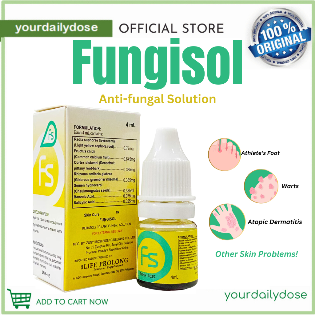 FUNGISOL SOLUTION 4ML - Antifungal/Anti-Itch | Shopee Philippines