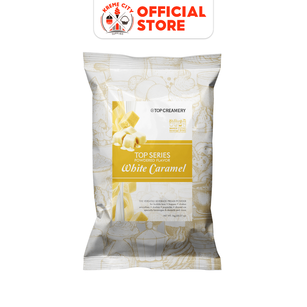 TOP Creamery Top Series White Caramel Powdered Flavor Beverage Premix ...
