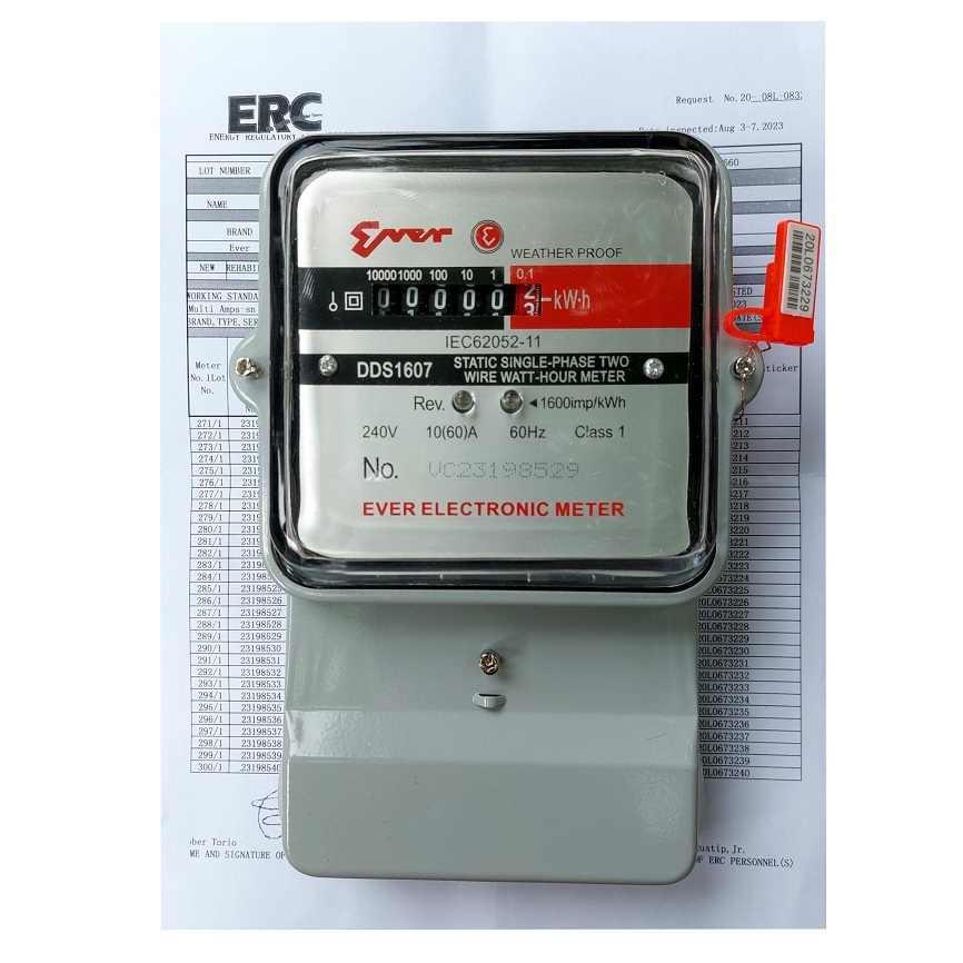 EVER ELECTRONIC WATT-HOUR METER ELECTRIC SUB-METER DDS1607 | Shopee Philippines