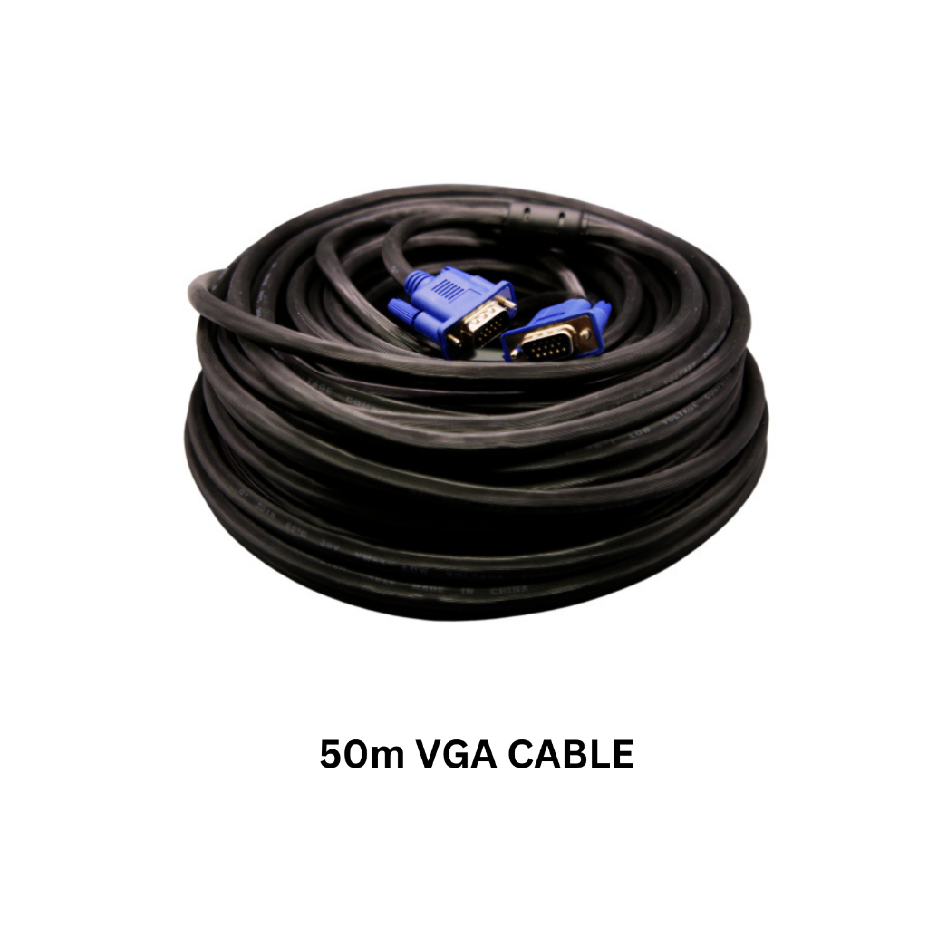 VGA CABLE 50m connect video output devices to computers and projectors ...