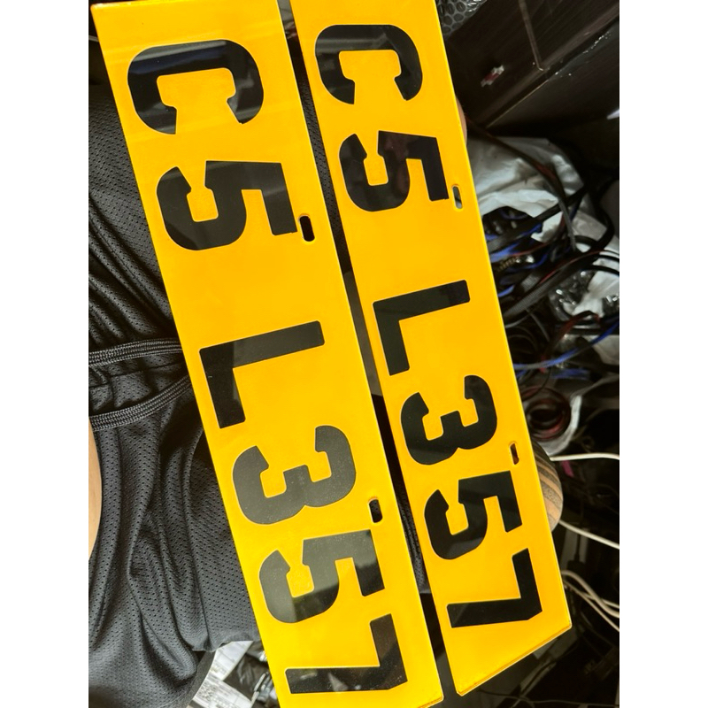 Yellow Plate/ Euro Temporary Plate Same Day Ship Out/ Rush Orders ...