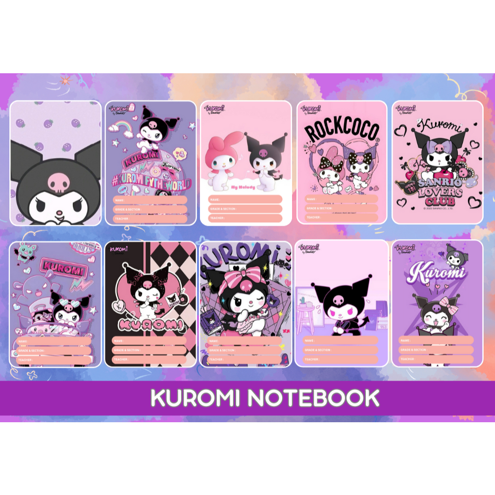 KUROMI NOTEBOOK CUSTOMIZED 80 LEAVES SOLD BY PIECE | Shopee Philippines