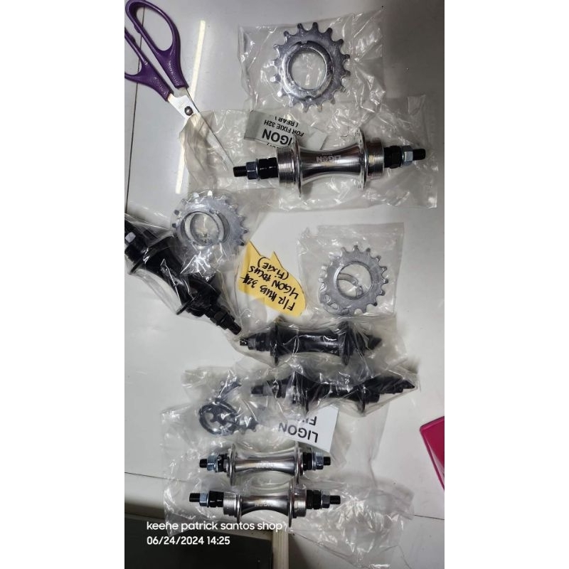 ligon fixie hub rear set only 450, pair 650 to 850 onhand brandnew ...