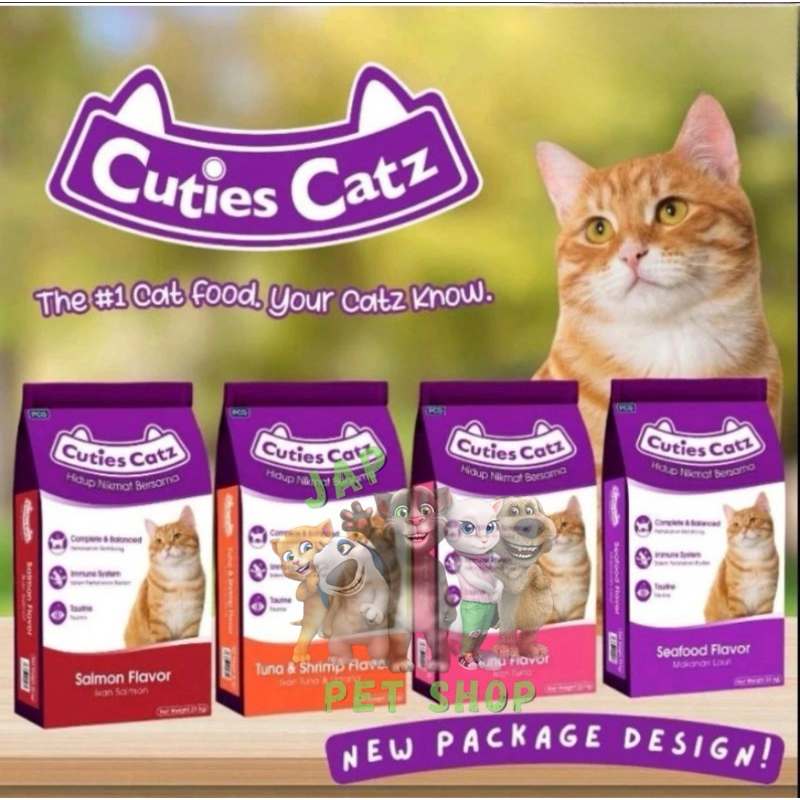 Cuties Catz Cat Food for Adult 22kg | 1 Sack | Shopee Philippines