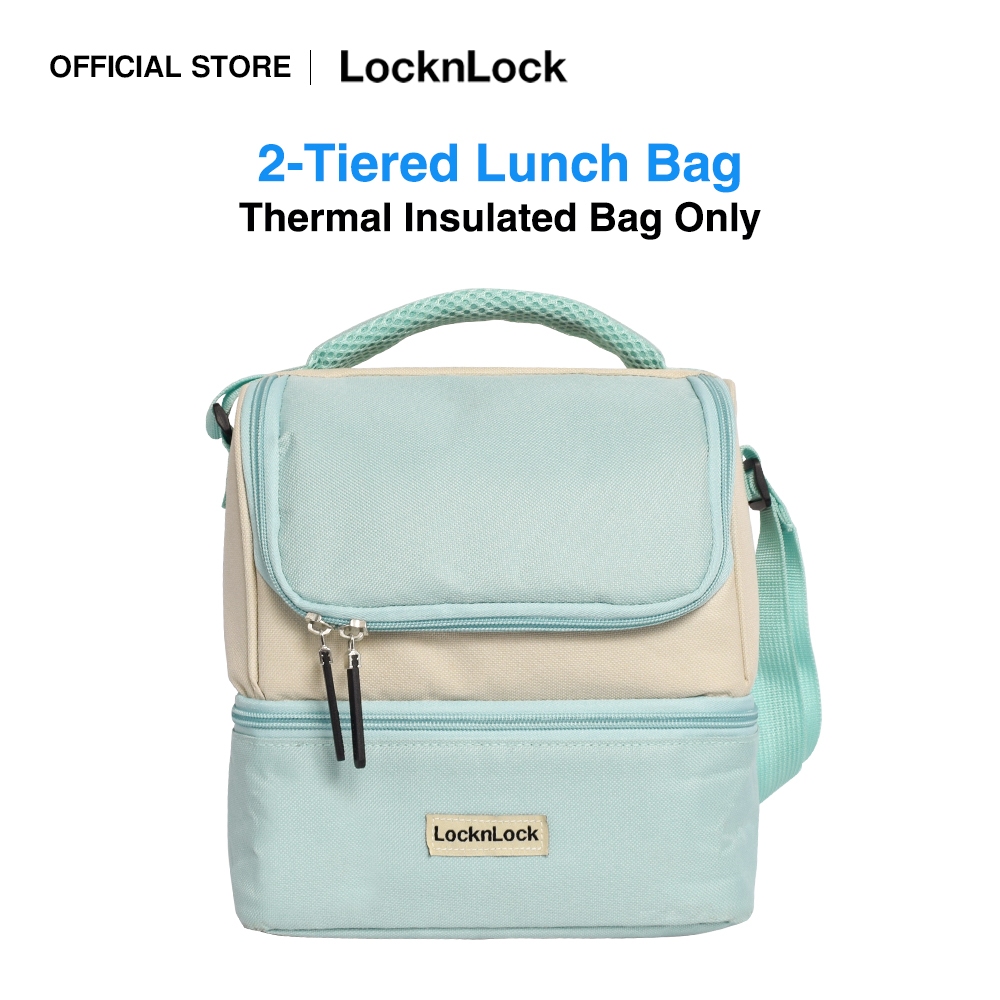 LocknLock 2-Tiered Lunch Bag Set HCC831 | Shopee Philippines