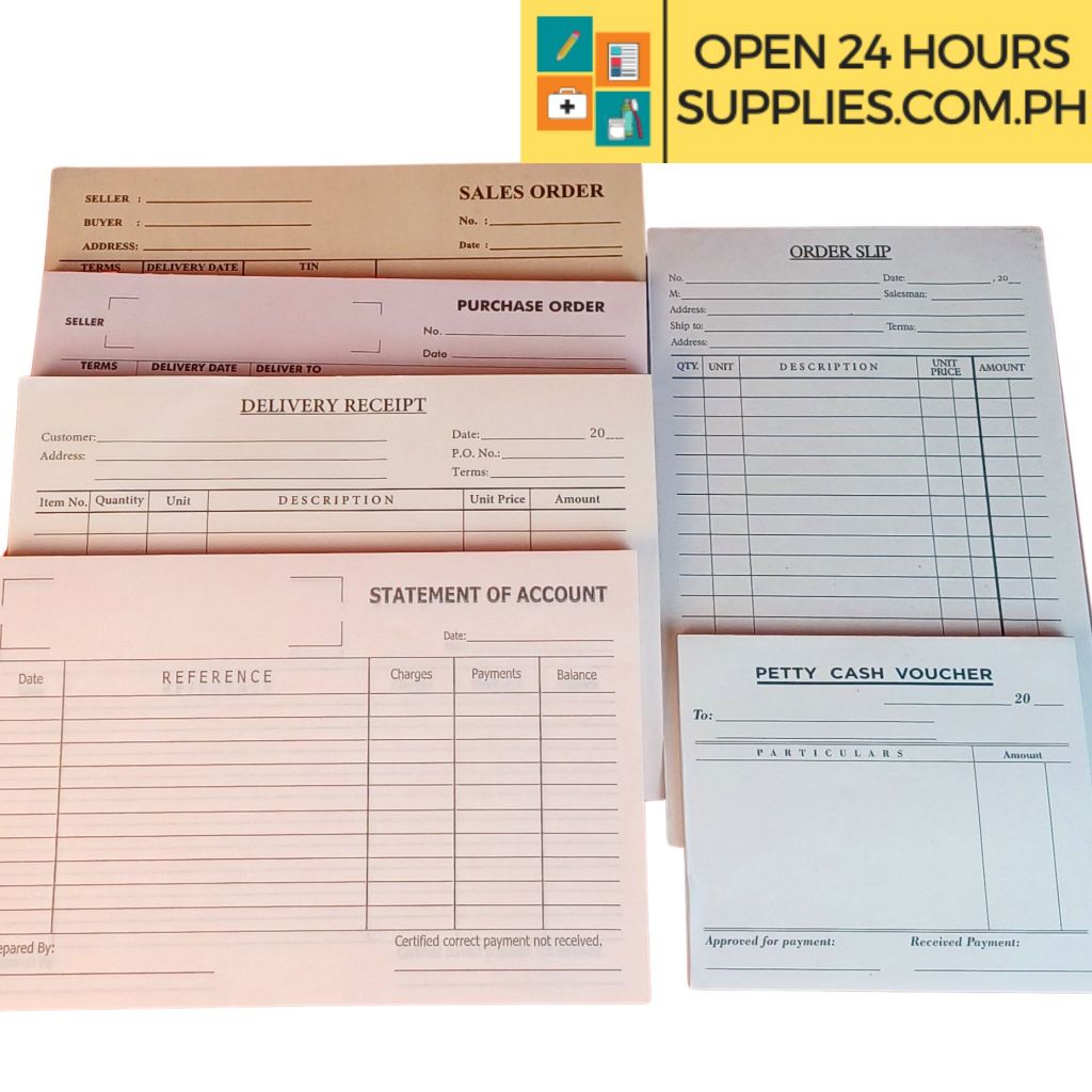 FORMS Sales Order Form Slip , Delivery Receipt, Purchase, Statement ...