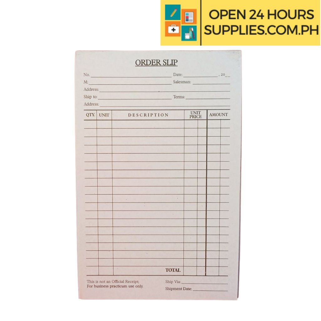 FORMS Sales Order Form Slip , Delivery Receipt, Purchase, Statement ...