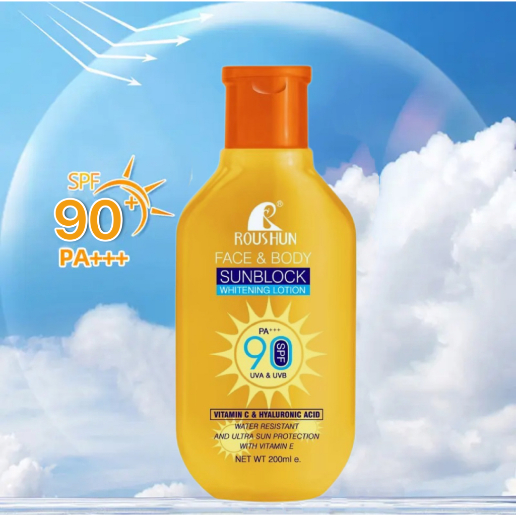 Sunscreen SPF90+ PA+++ For Face And Body Whitening Sunblock 200ml ...