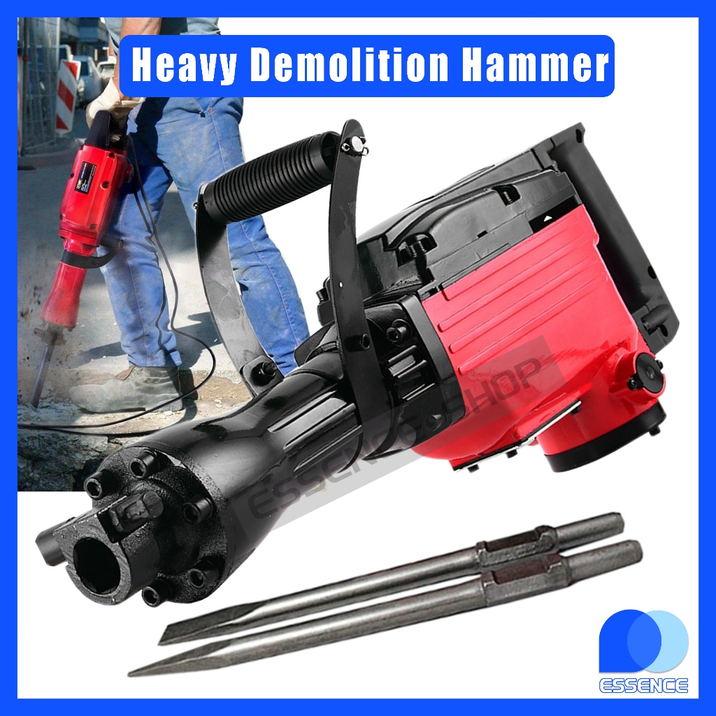 Electric Demolition Hammer Heavy Duty Concrete Breaker Jack Hammer ...