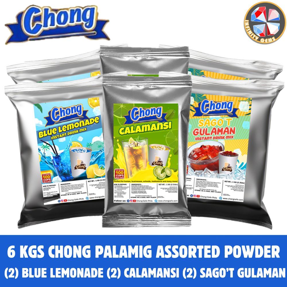 6 KGS CHONG PALAMIG ASSORTED PREMIXED POWDER [BLUE LEMONADE - CALAMANSI ...