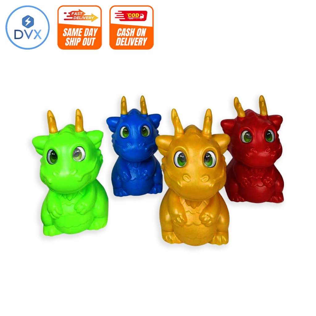 COD DVX #0952 Coin Bank / Alkansya for Kids Dragon Design Plastic ...