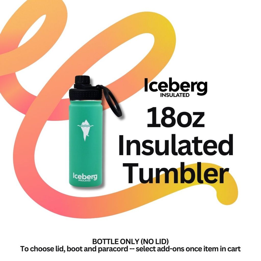 Iceberg Insulated 18oz Insulated Water Bottle / Tumbler /Jugs, BPA FREE ...