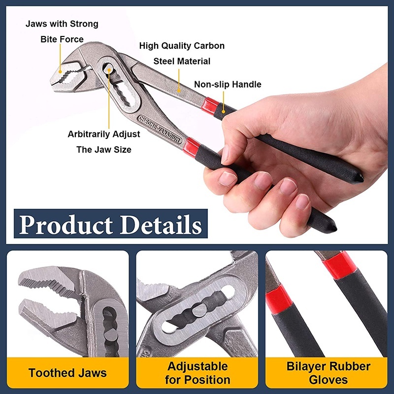 Water Pump Pliers Quick-release Plumber Pliers Multifunctional ...