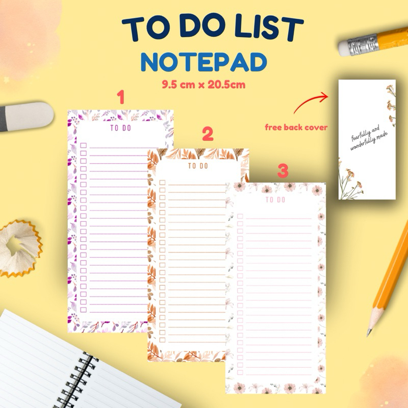 To Do Notepad, Notes Notepad Memo Pad Gift Souvenir ideas | Shopee ...