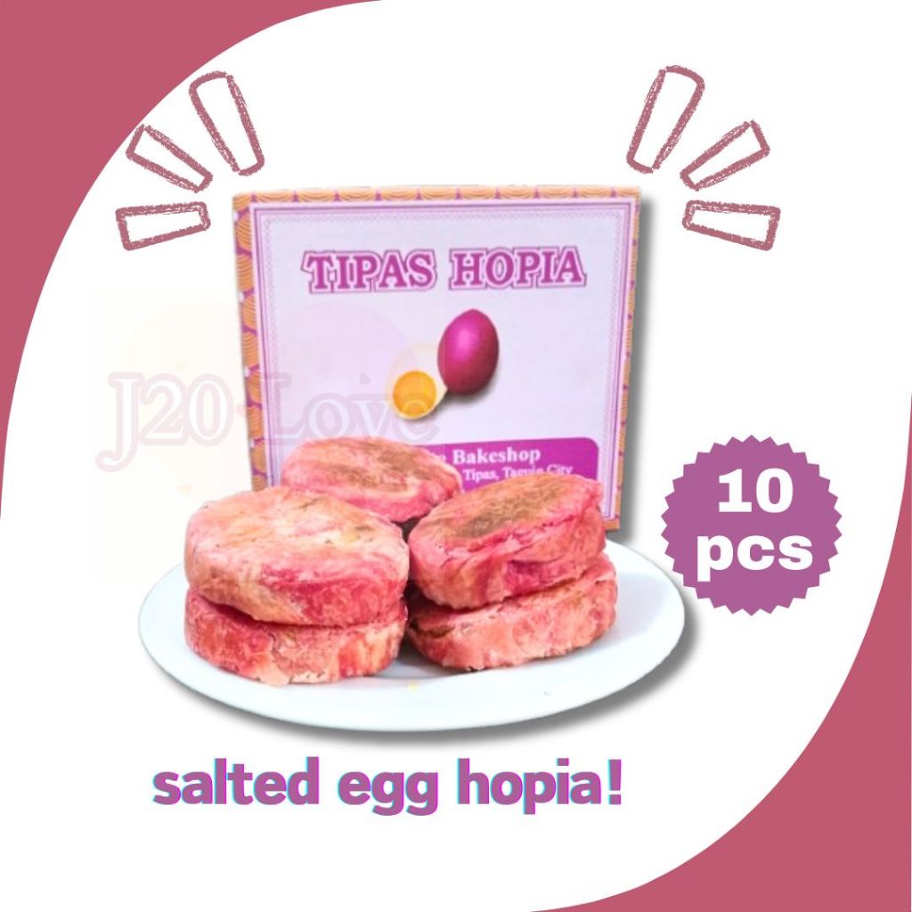TIPAS HOPIA SALTED EGG 1 BOX FRESHLY BAKED SPECIAL HOPIA 10PCS | Shopee ...