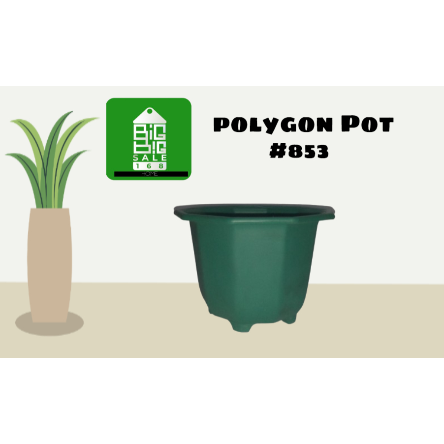 LARGE Polygon Pot 7" Plastic Plant Pot / Makapal / Murang Paso / Thick ...