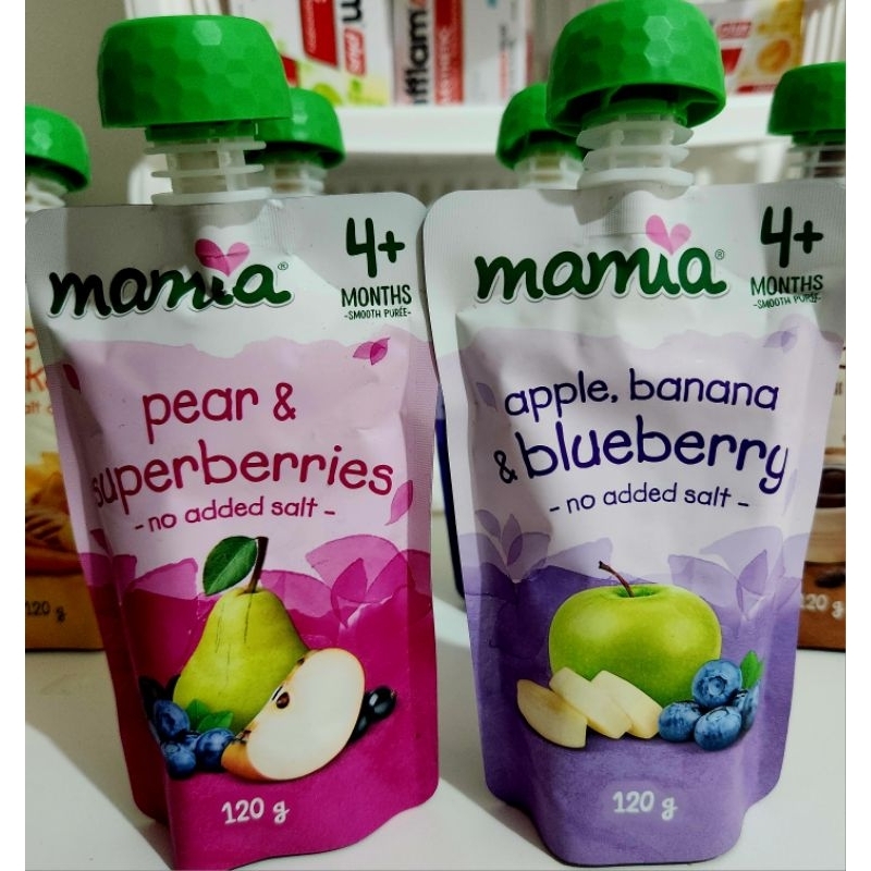 MAMIA Baby Food 4+Months to 3 years Smooth Puree 120g | Shopee Philippines