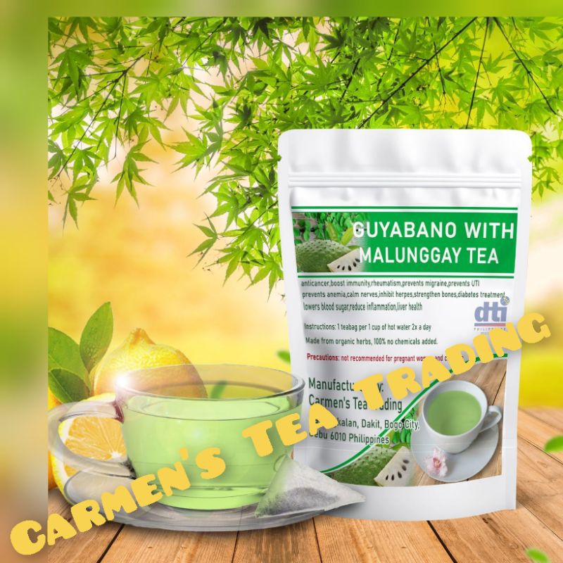 GUYABANO MALUNGGAY TEA (30 TEA BAGS) | Shopee Philippines
