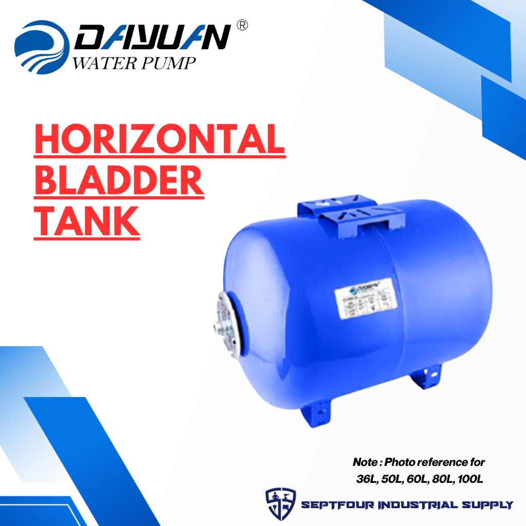 DAYUAN 60 Liters Horizontal Bladder tank DY-HBT60 | Shopee Philippines