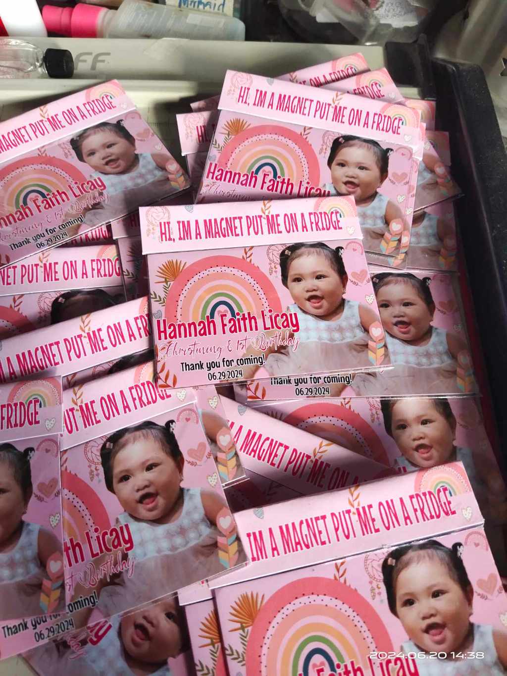 Boho rainbow pink ref magnet souvenir | Shopee Philippines