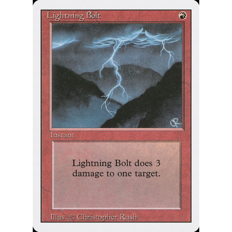 Lightning Bolt HP MTG - Revised Edition | Shopee Philippines