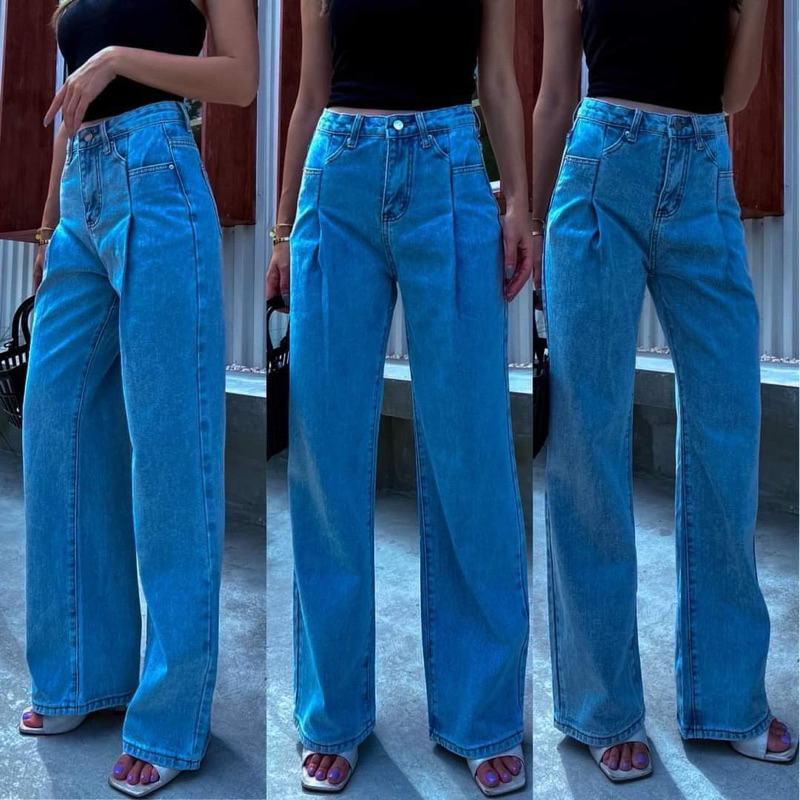 Loose Pants Maong Denim Over Size | Shopee Philippines