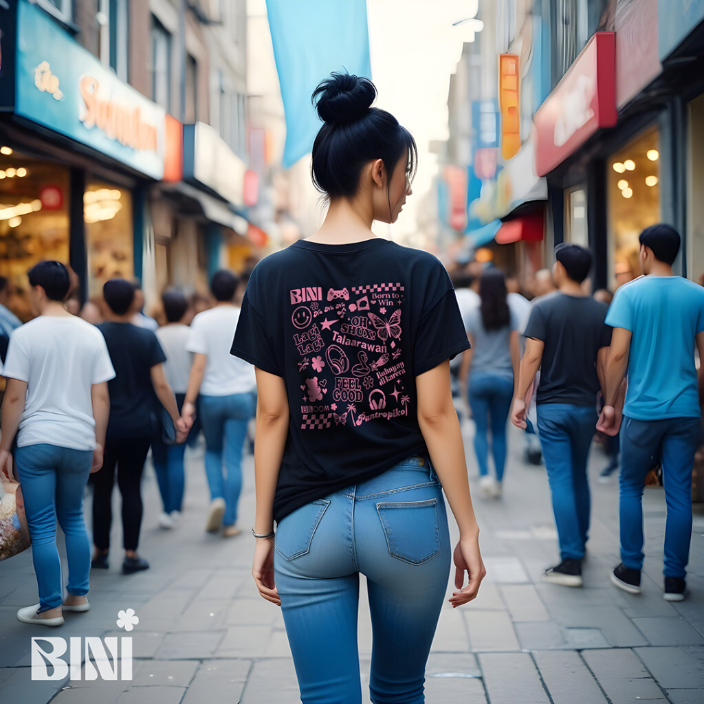 BINI Black T-shirt Premium Quality Merch P-pop BINIverse Pantropiko ...