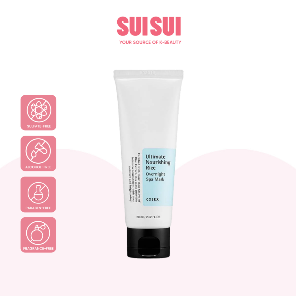 COSRX Ultimate Nourishing Rice Overnight Spa Mask 60ml (Renewed ...