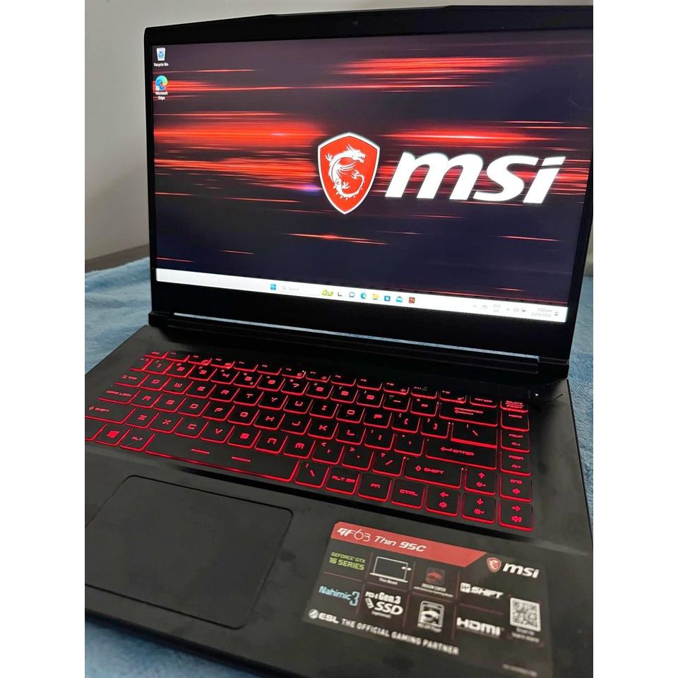GAMING LAPTOP MSi GF63 Thin 9SC i7 USED BUT IN GOOD CONDITION | Shopee ...
