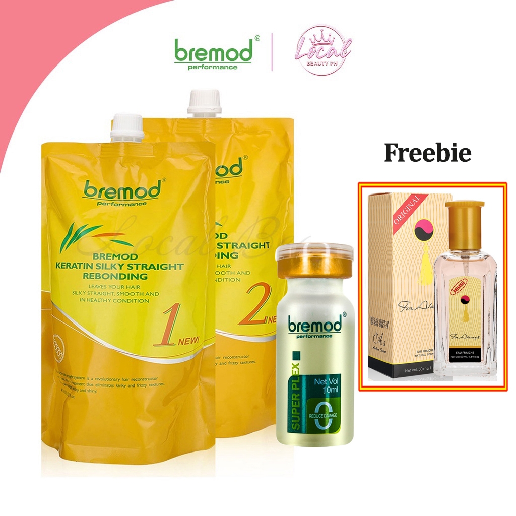Bremod Rebonding Hair Silky Straightening with Keratin 800ml Original ...