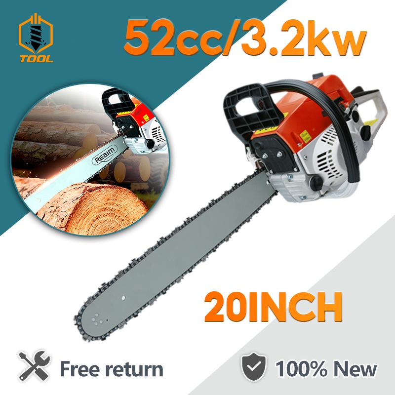 20 Inches Chainsaw Gasoline Steel Power Saw Gasoline Power Saw Tool ...