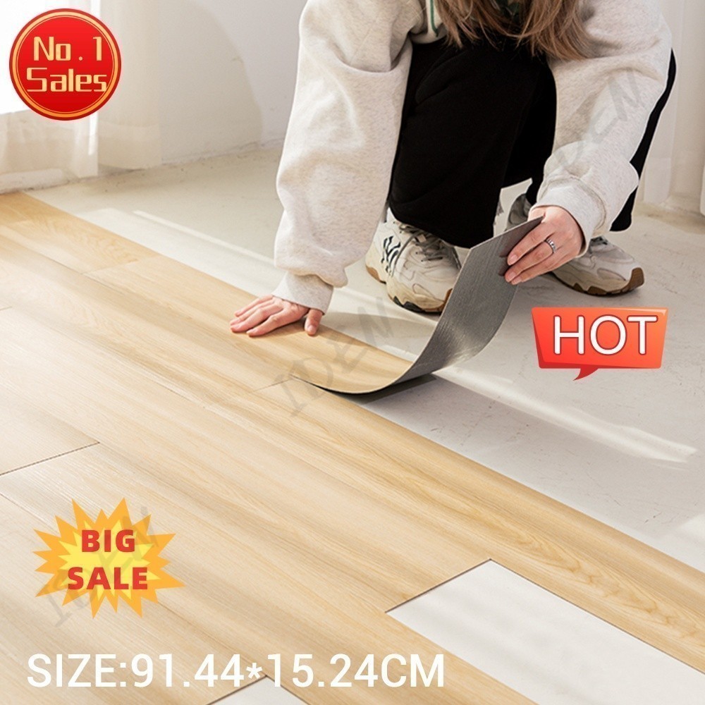 3D vinyl Floor sticker ( 91.44* 15.24cm) self adhesive PVC tiles Floor ...