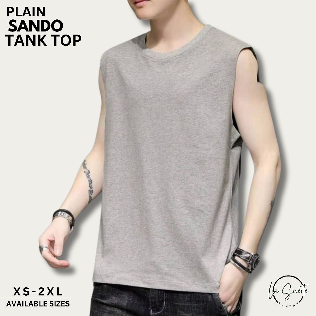 Muscle Tees Fashion Sando for Men. With sizes | Shopee Philippines