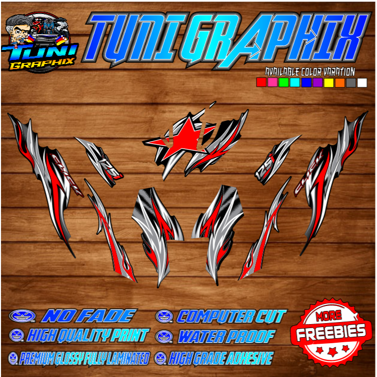 Honda Click 125 V3 Fire Tribal NTN Decals Sticker | Shopee Philippines