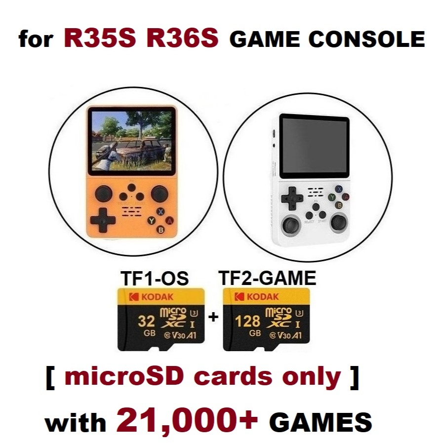 KODAK 32+128GB microSD cards for R35S & R36S w/ 21,000+ Games and Updated ARK OS | Shopee ...