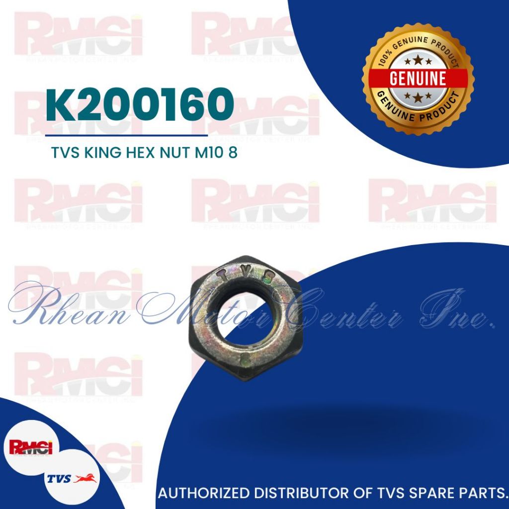 TVS King Hex Nut M10 8 K200160 | Shopee Philippines