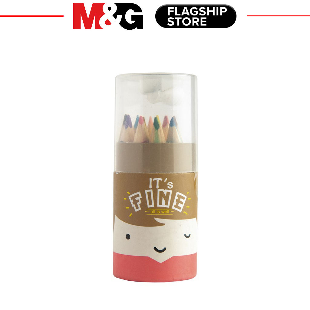 M&G Color Pencil Short 12 Colors AWP39701 (12Pcs Set) | Shopee Philippines