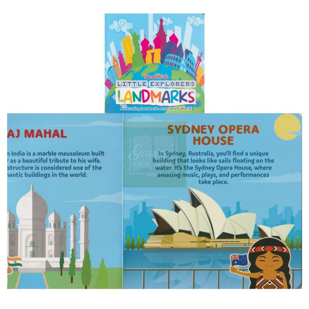 Smart Kids Little Explorers Board Book (Animals, Food, Landmarks ...