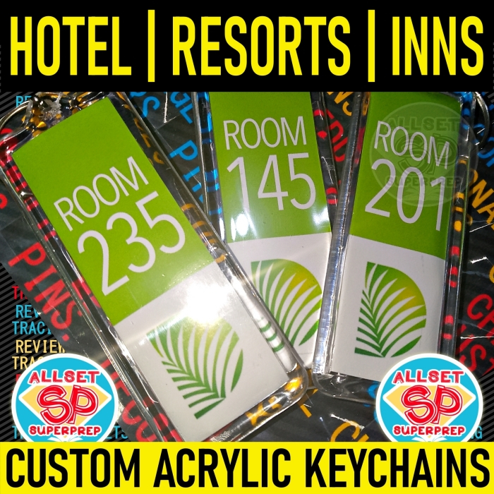 Customized Acrylic Keytags | Hotel Resort Inn Residence Office ...